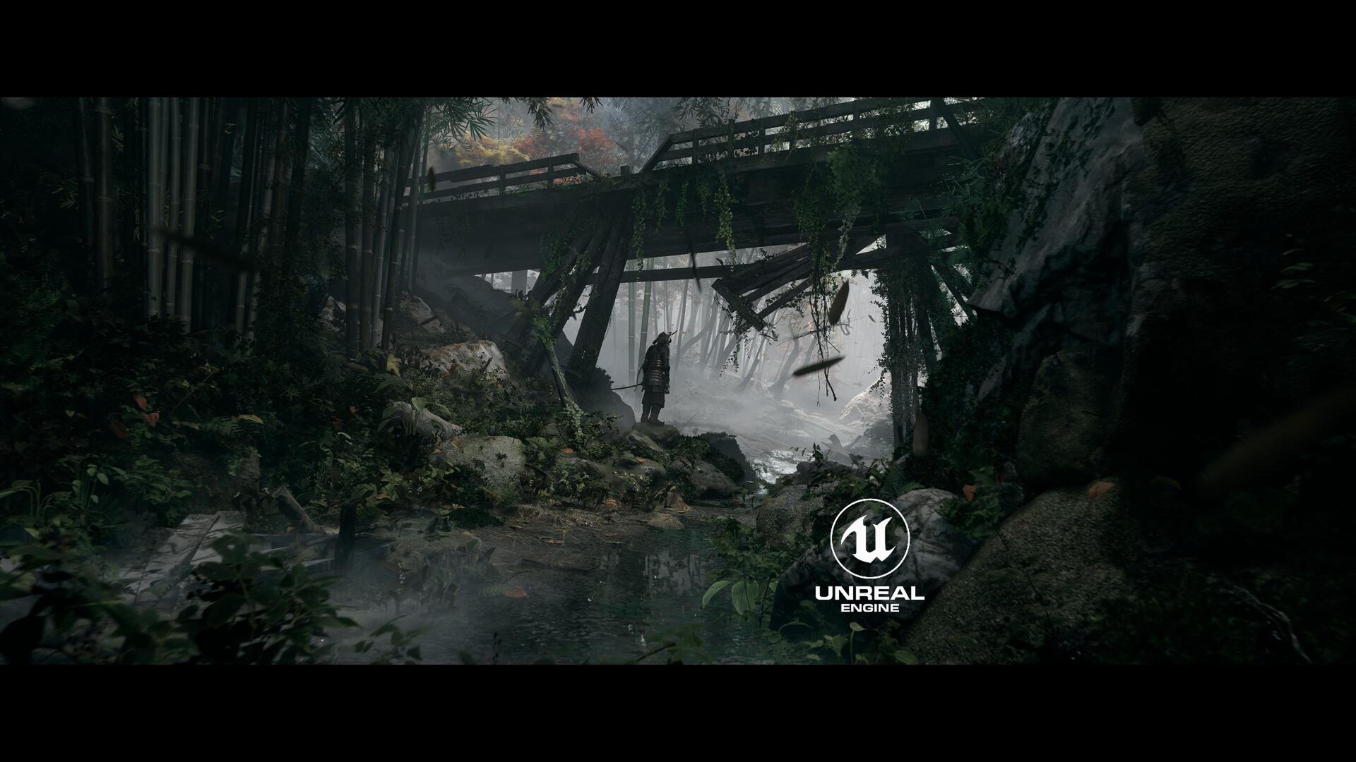 ArtStation - UE5 Tsushima Island Bridge cutoff Map（对马岛之魂断桥场景）