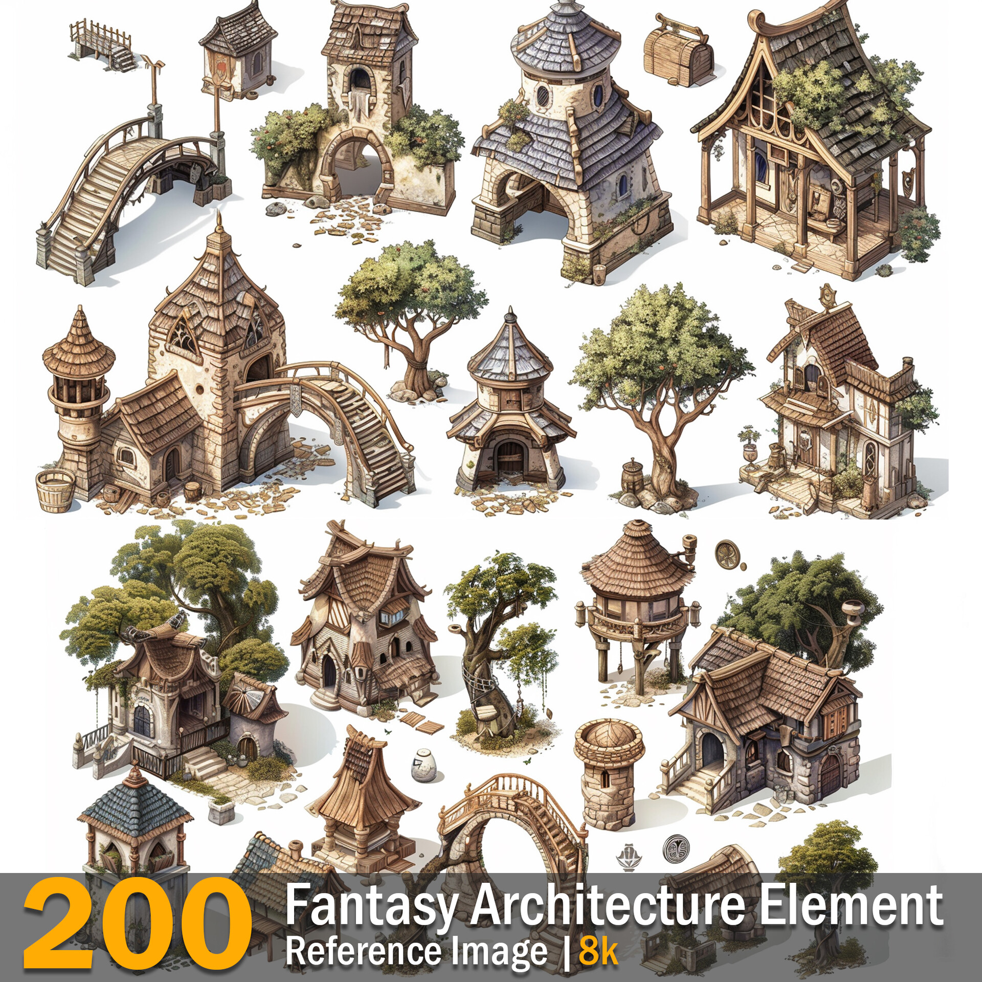 ArtStation - Fantasy Architecture Element | Reference Images | 8K