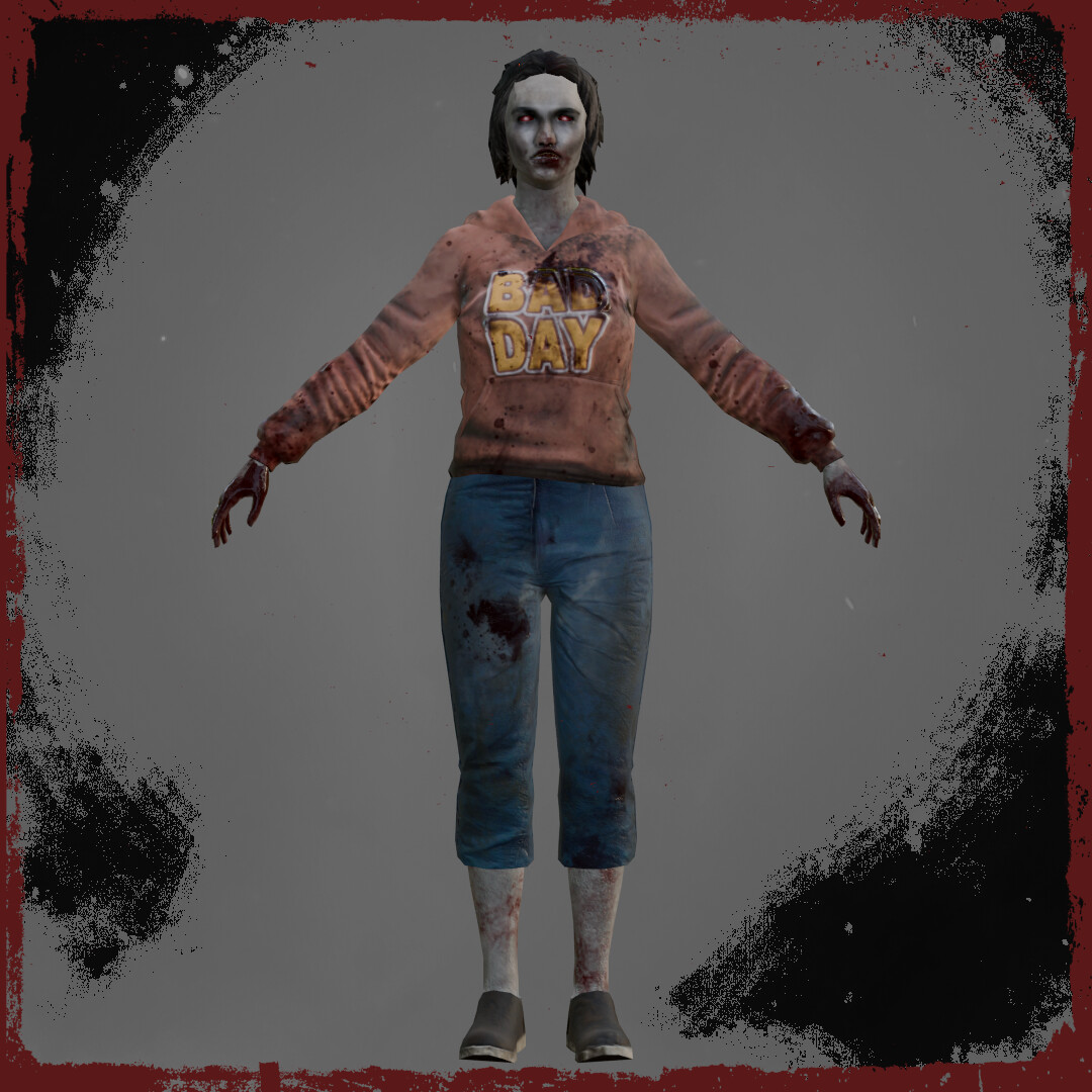 ArtStation - Generic Female Zombie-4