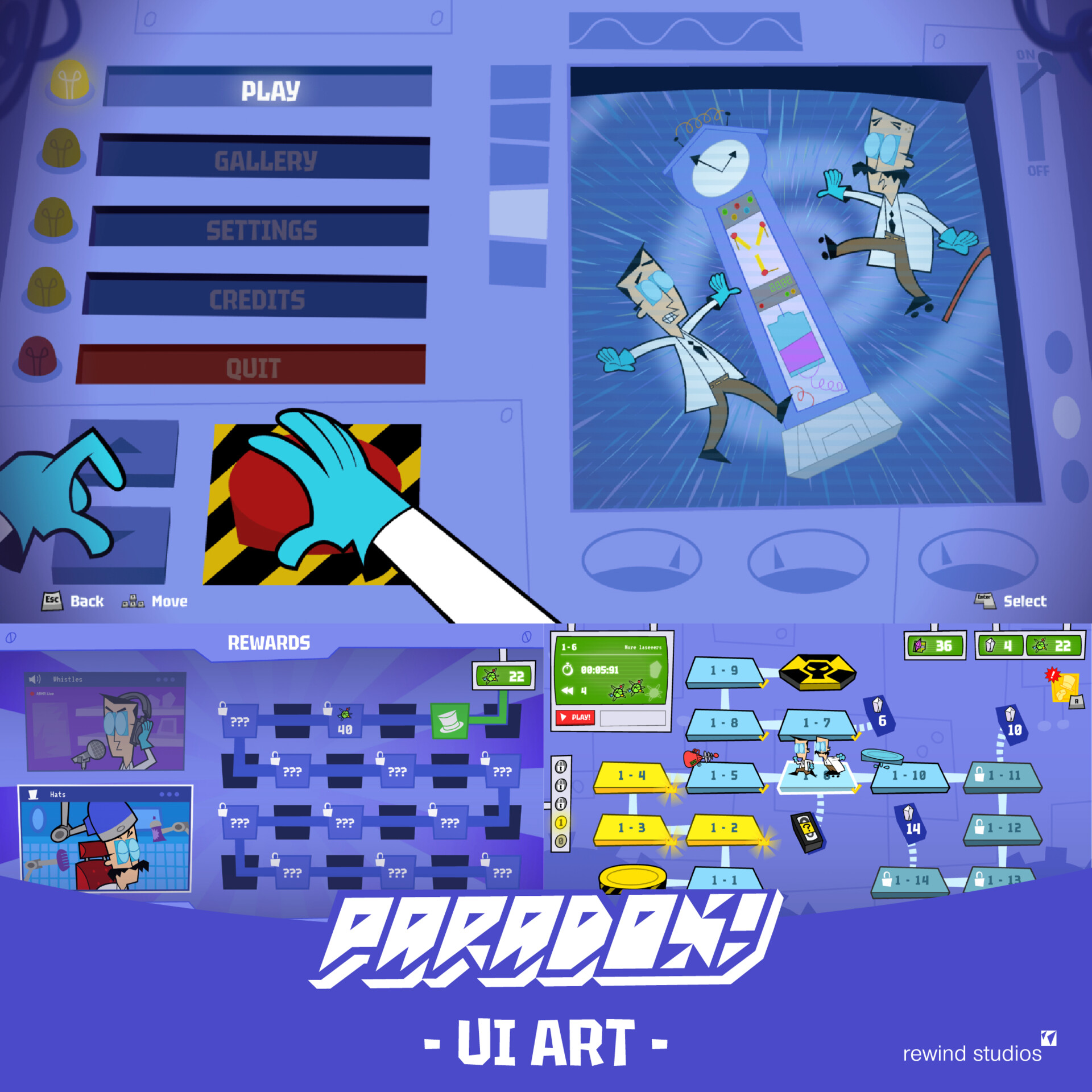 ArtStation - Paradox! - UI Art