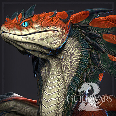 ArtStation - Hooded Noble Cobra Skyscale Mount Skin - GW2