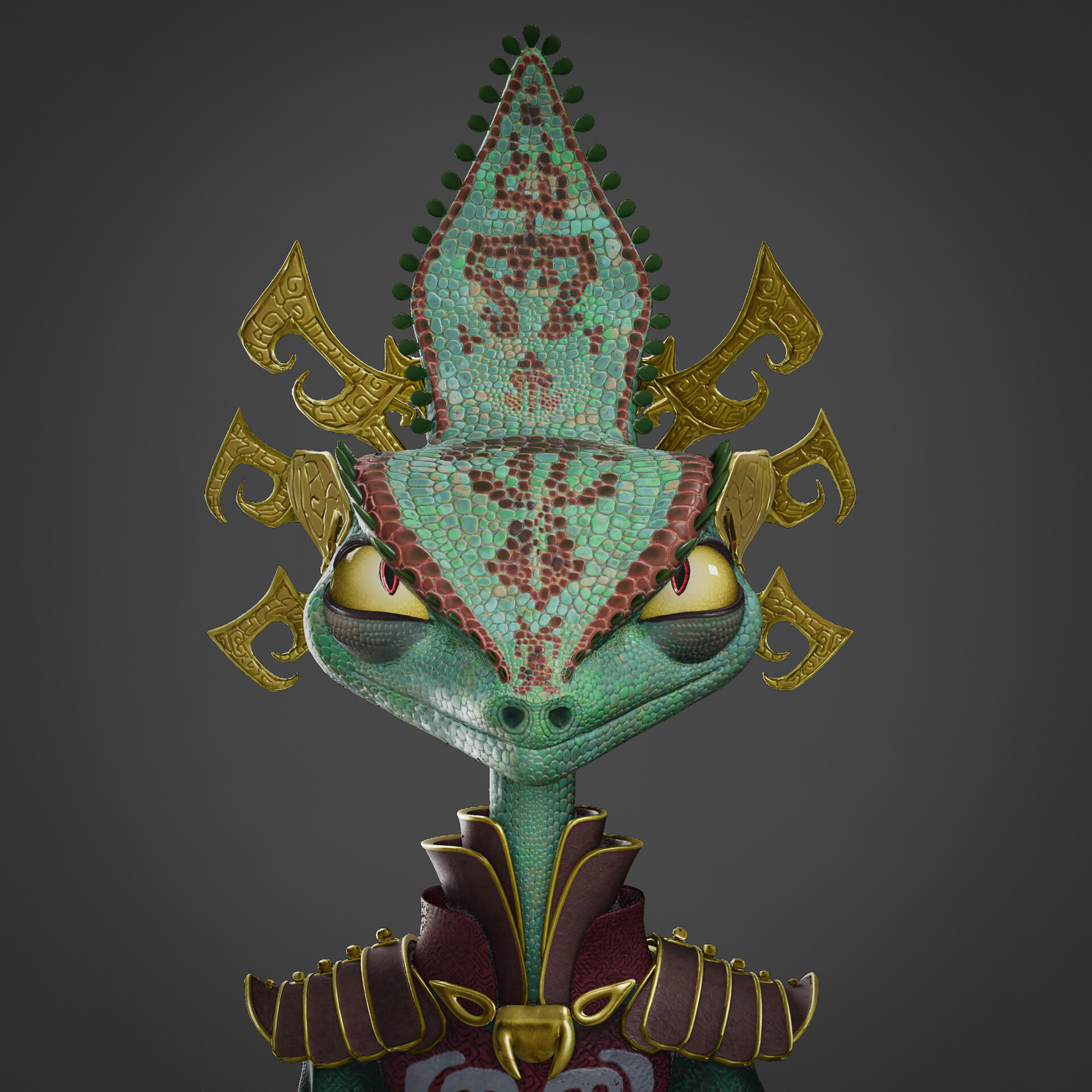 ArtStation - Chameleon - Kung Fu Panda 4 Fan Art