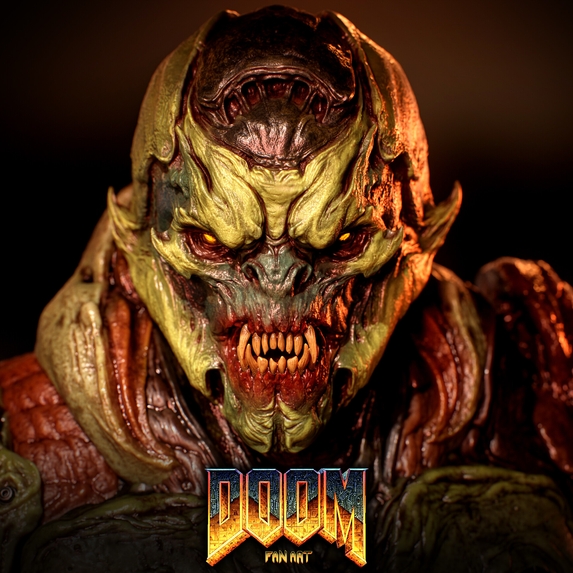 ArtStation - Doom Slayer - Creature Version