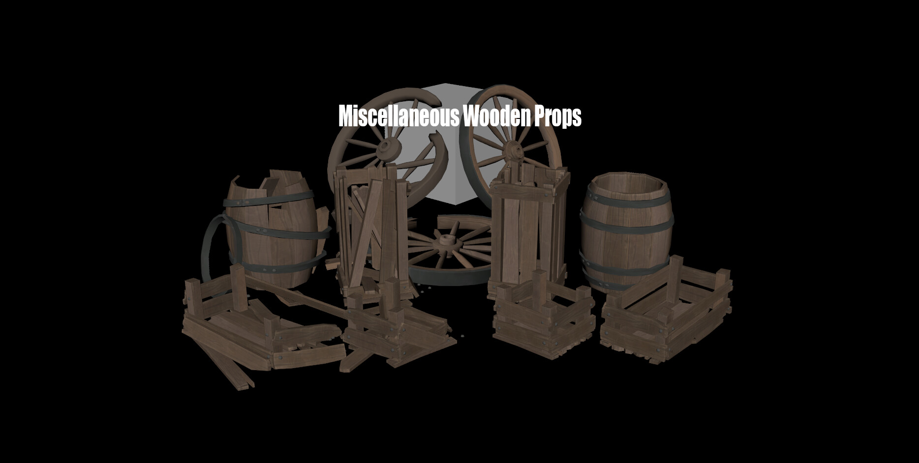 ArtStation - Miscellaneous Wooden Props