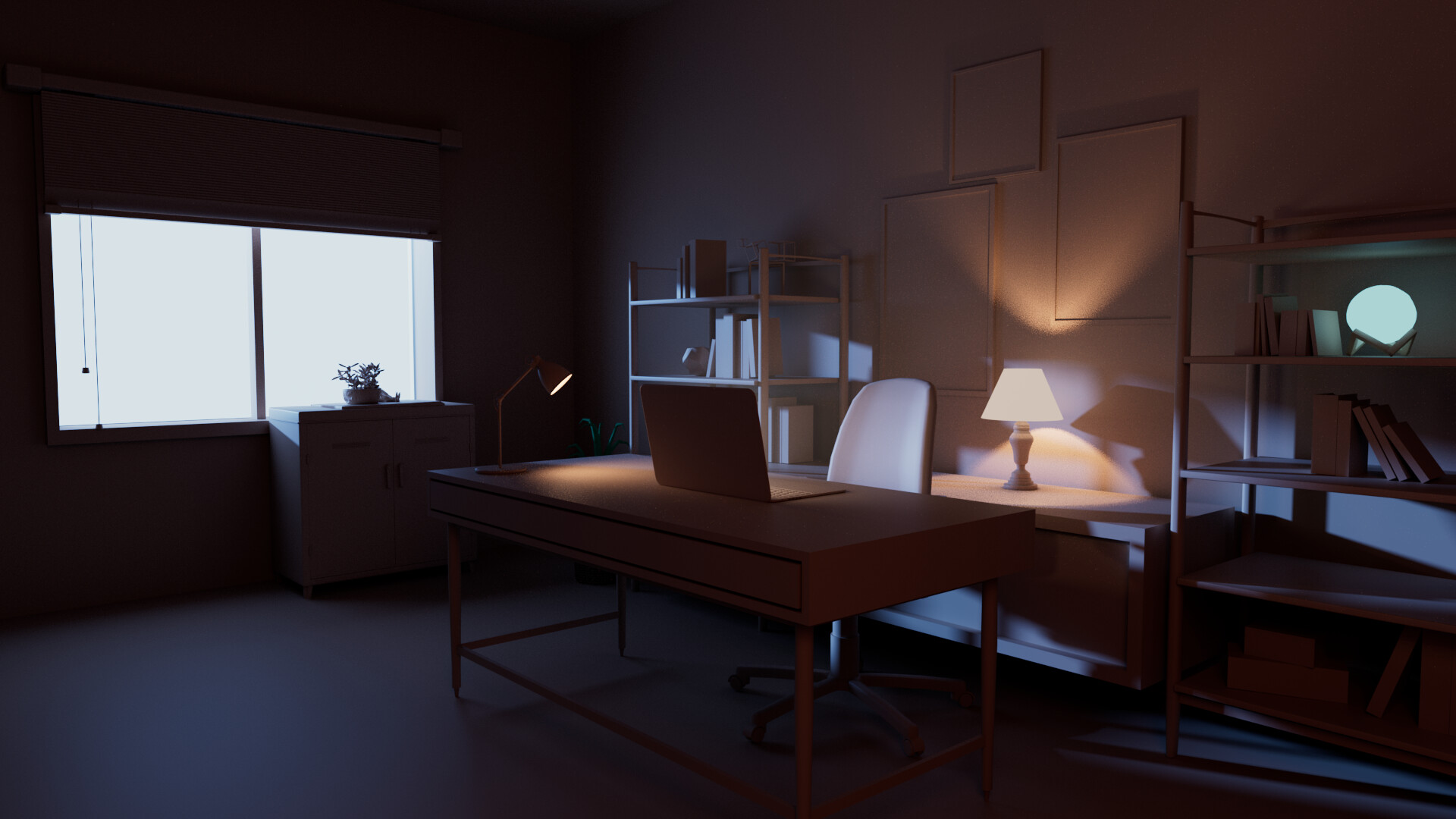 ArtStation - Office Scene Lighting