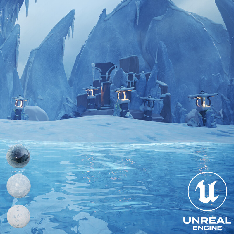 Shawn - SNOW Environment Design /// Ice Material // Unreal Engine 5