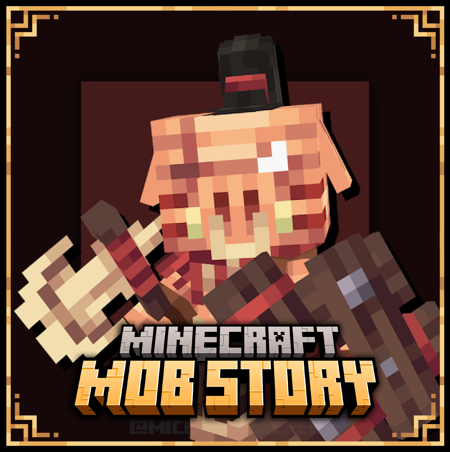 ArtStation - Minecraft Mob Story - Piglin Brawler