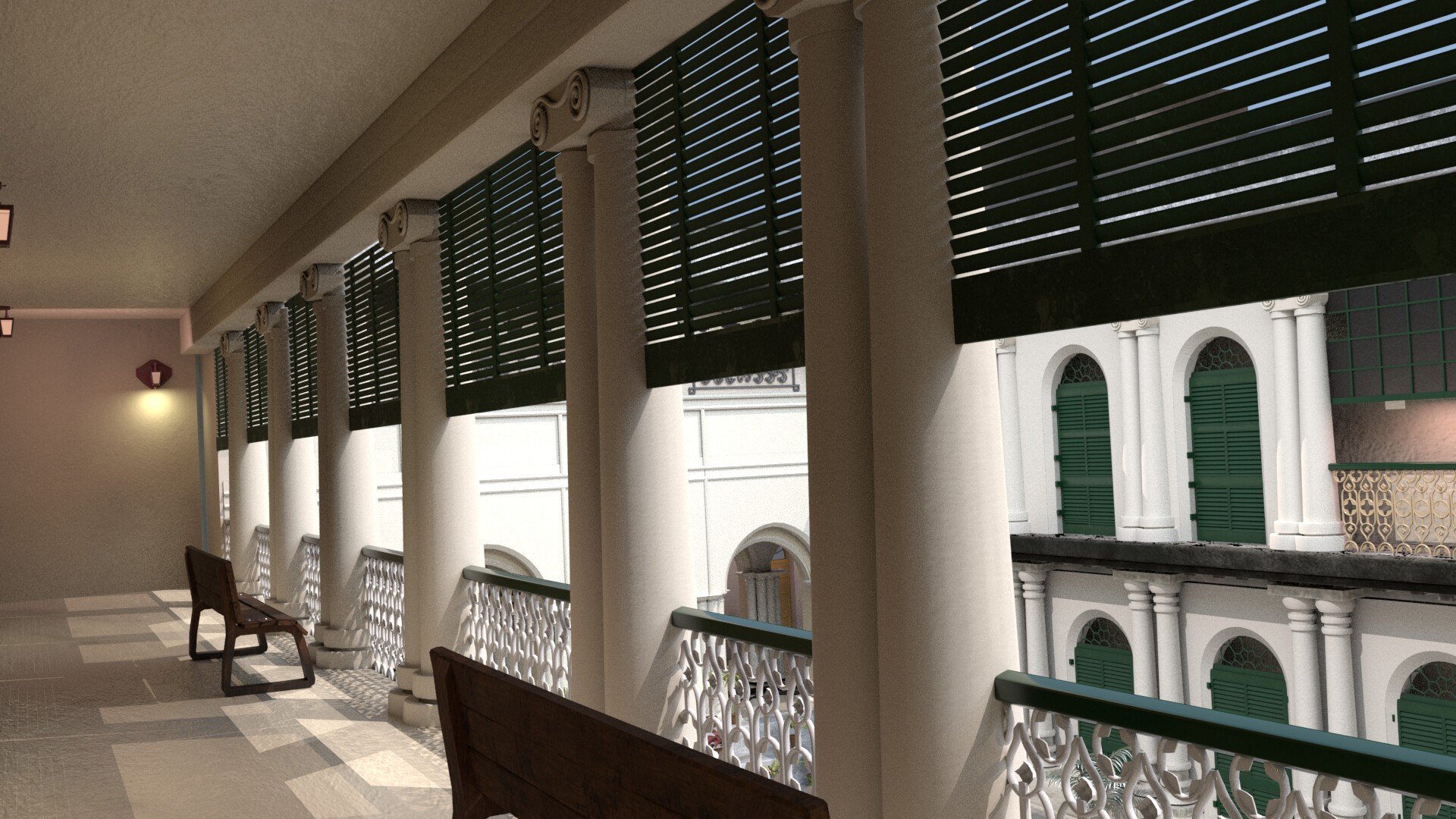 ArtStation - Designing a 3D model of Jorasanko Thakur Bari's interior