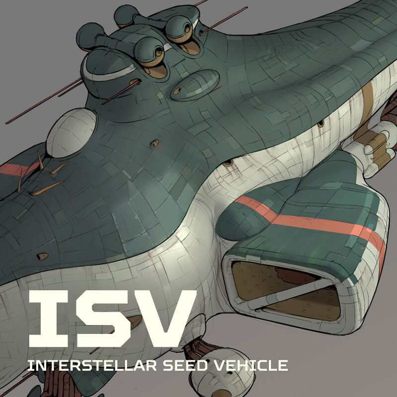 ArtStation - Interstellar Seed Vehicle ('Space Whale')