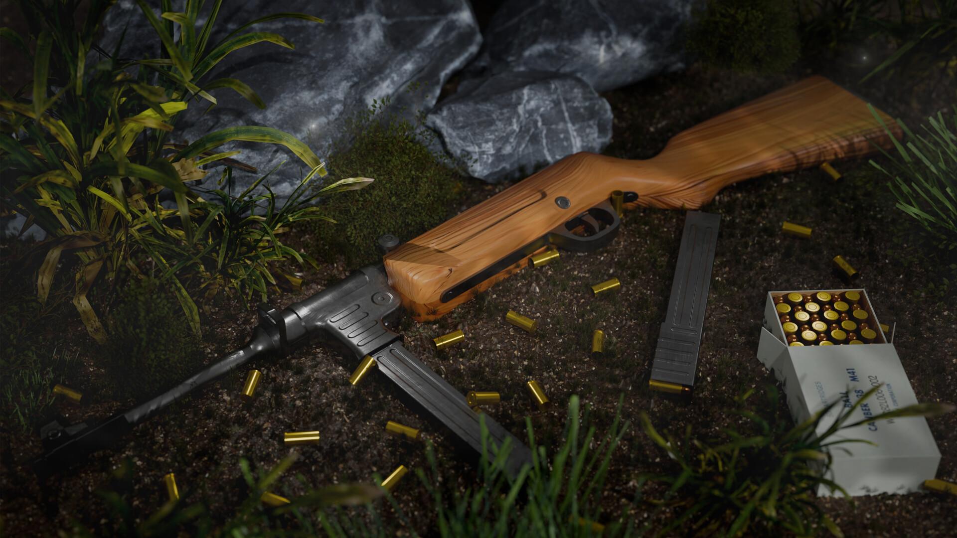 ArtStation - MP 41 (Game ready Gun)