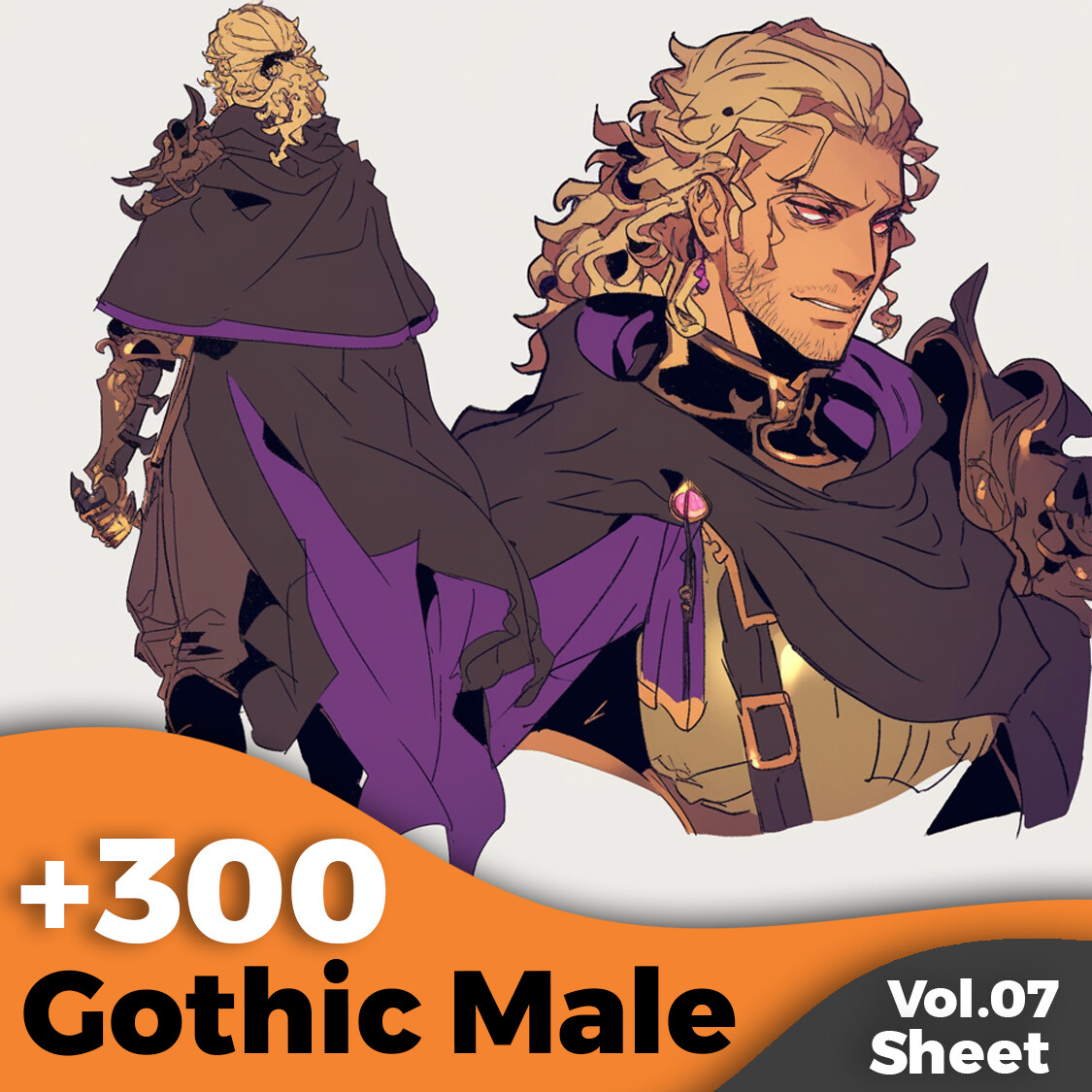 ArtStation - +300 Gothic Male Sheet Reference Images(4k)