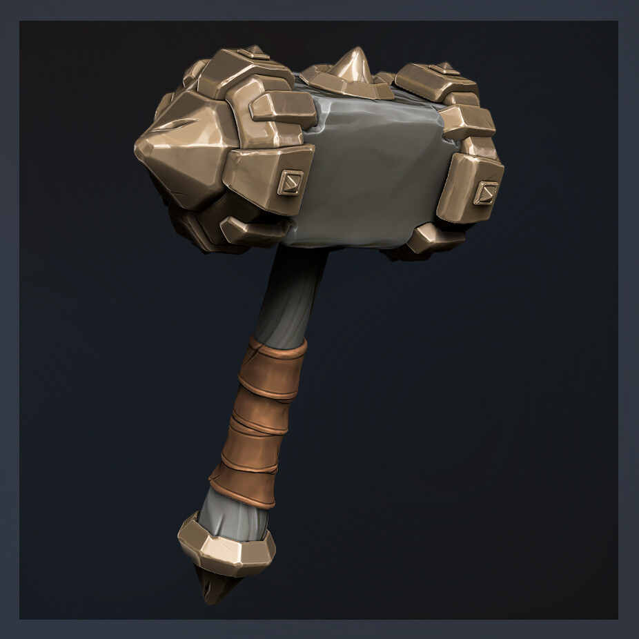 ArtStation - Stylized Hammer.