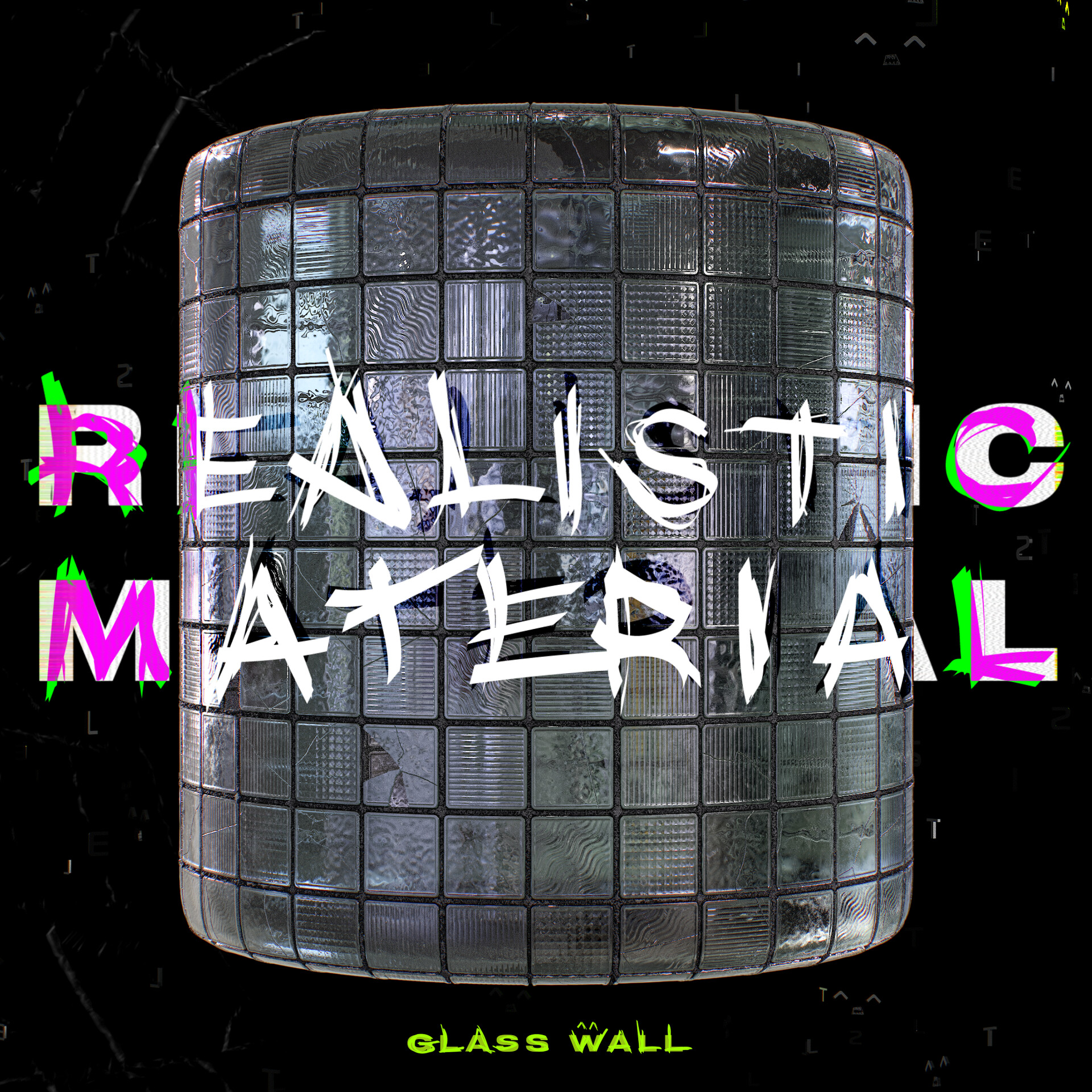 ArtStation - Glass Blocks Wall | STELL TEX