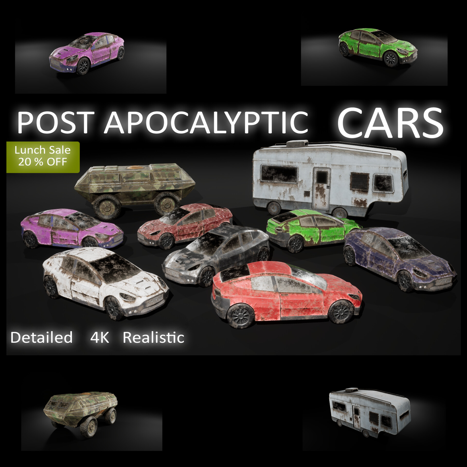 ArtStation - Post Apocalyptic Cars