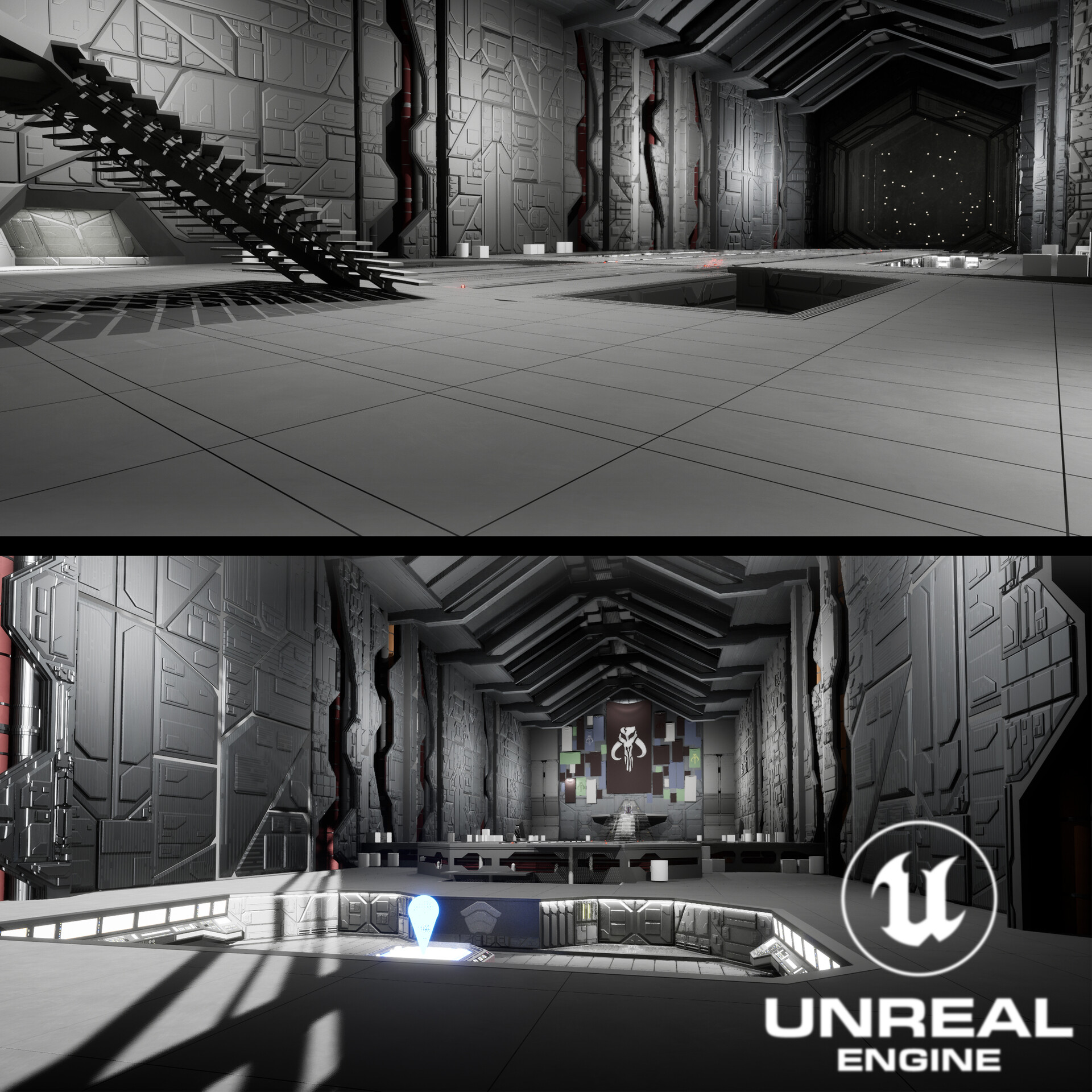 ArtStation - Mandalorian Dreadnaught Bridge (UE5)