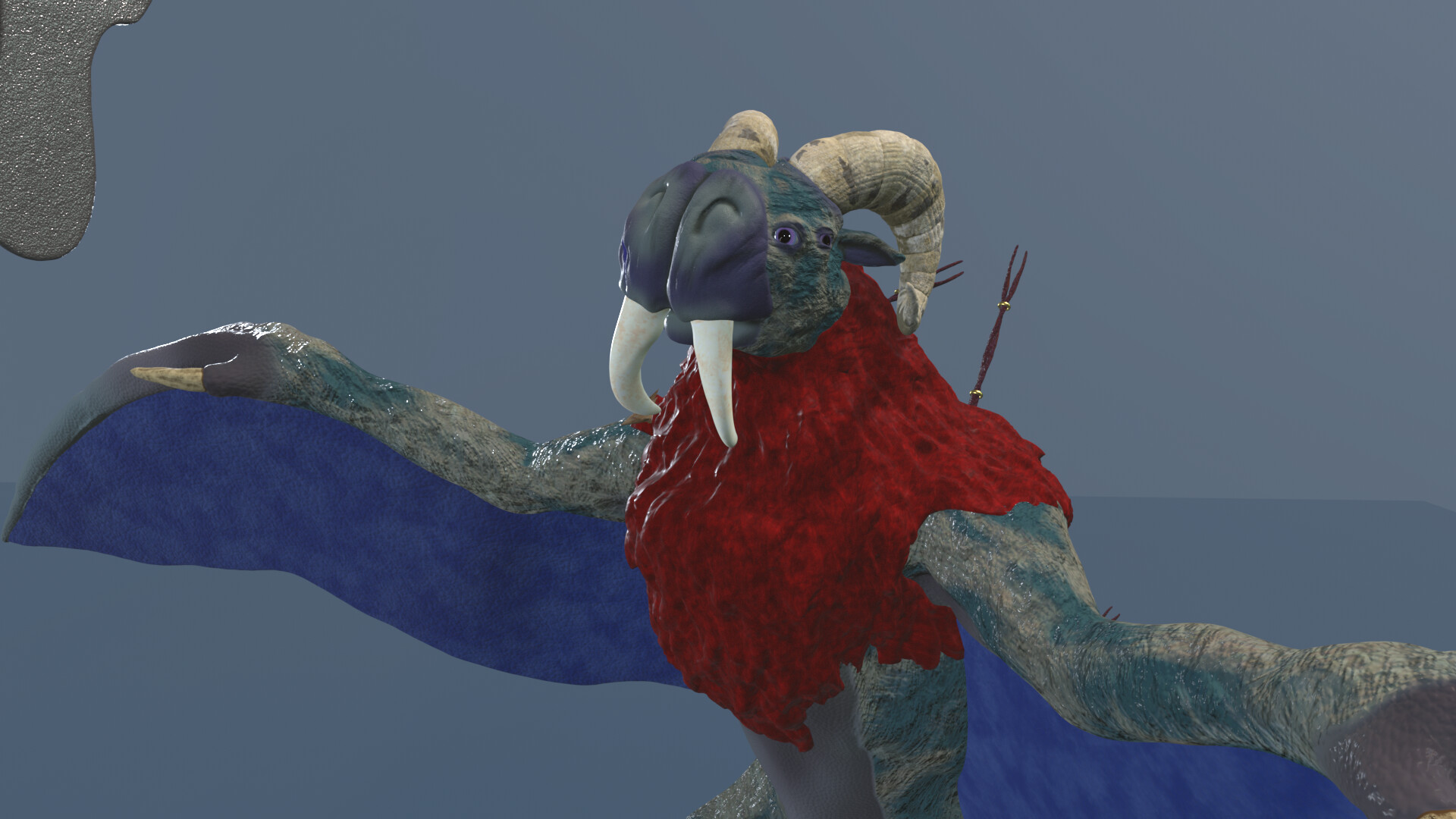 ArtStation - Red Maned Bull Alien