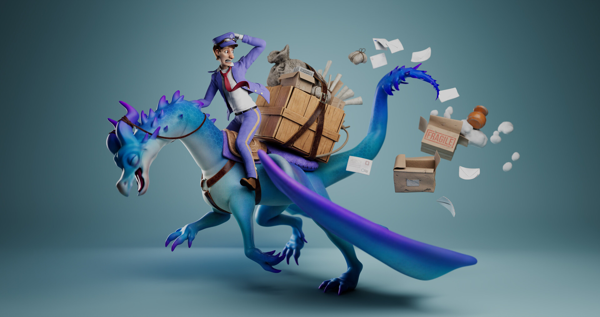 ArtStation - Dragon Postal Service