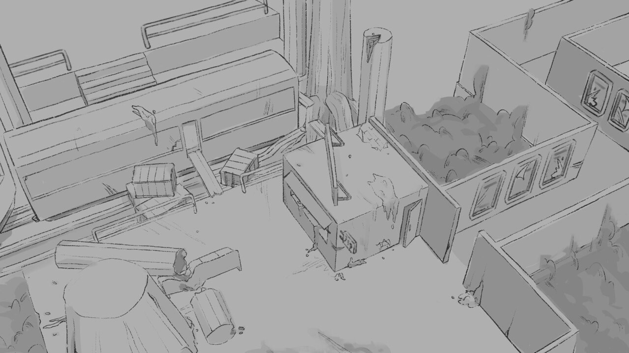 ArtStation - Concept Design and Blocking for Game Level