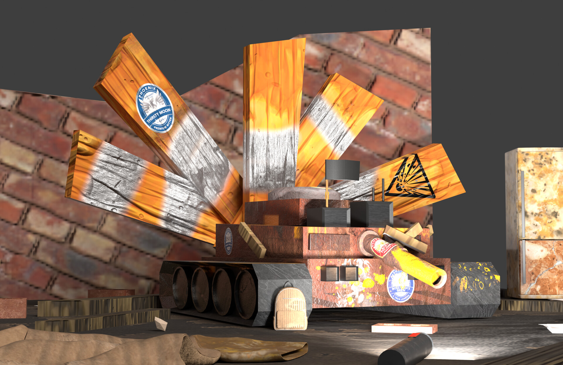 ArtStation - Dinky Tank Model - Phoenix Brewery (2024)