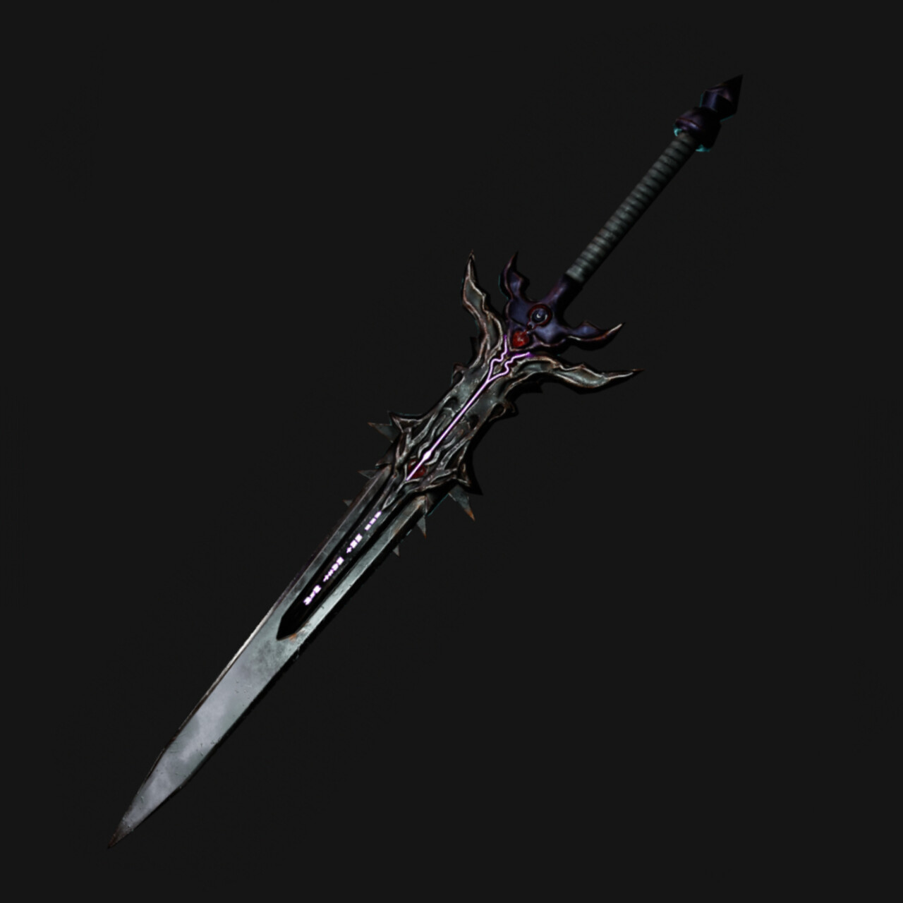 ArtStation - Death's Edge - Demonic Sword