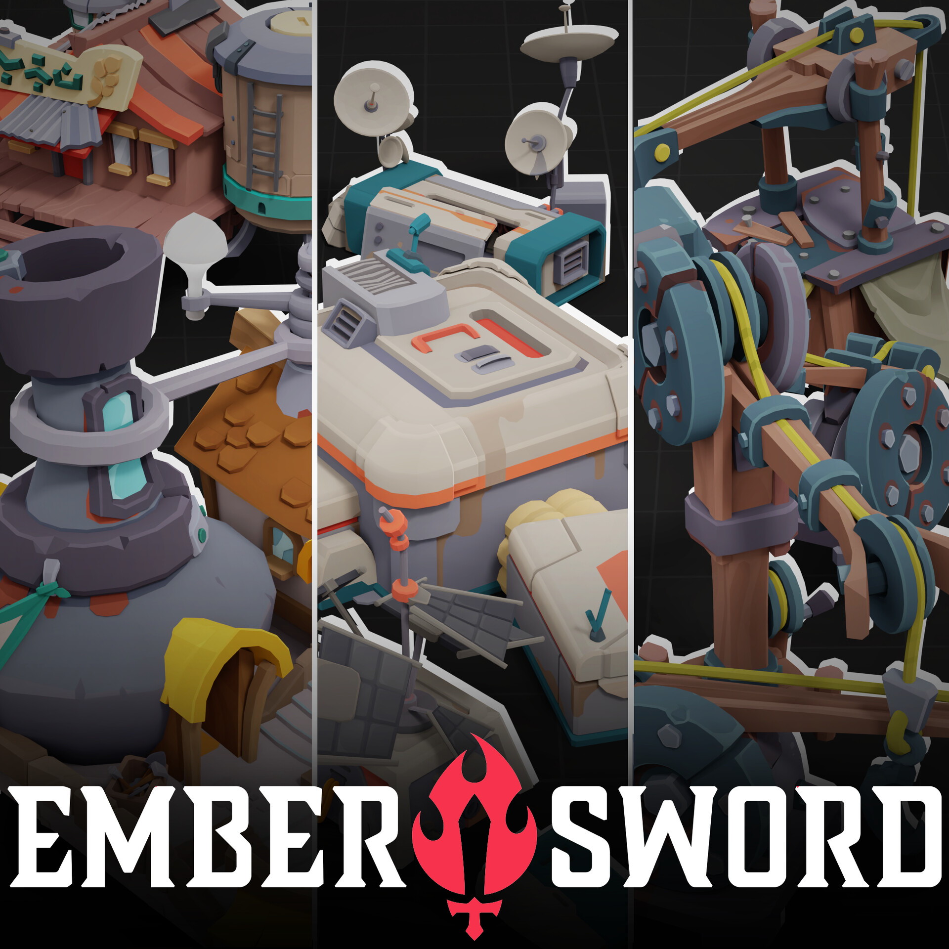 ArtStation - Ember Sword - Environment Assets