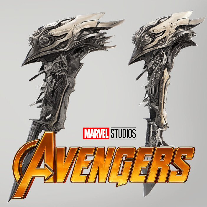 ArtStation - Avengers: Infinity War - Cull Obsidian Weapon design