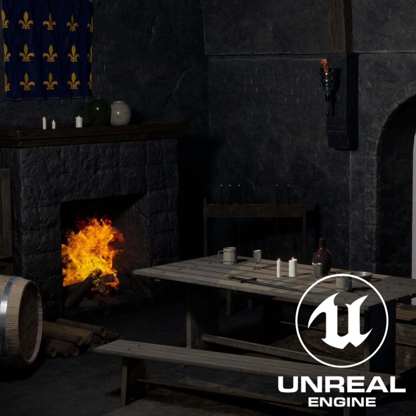 ArtStation - Knight Mess Hall