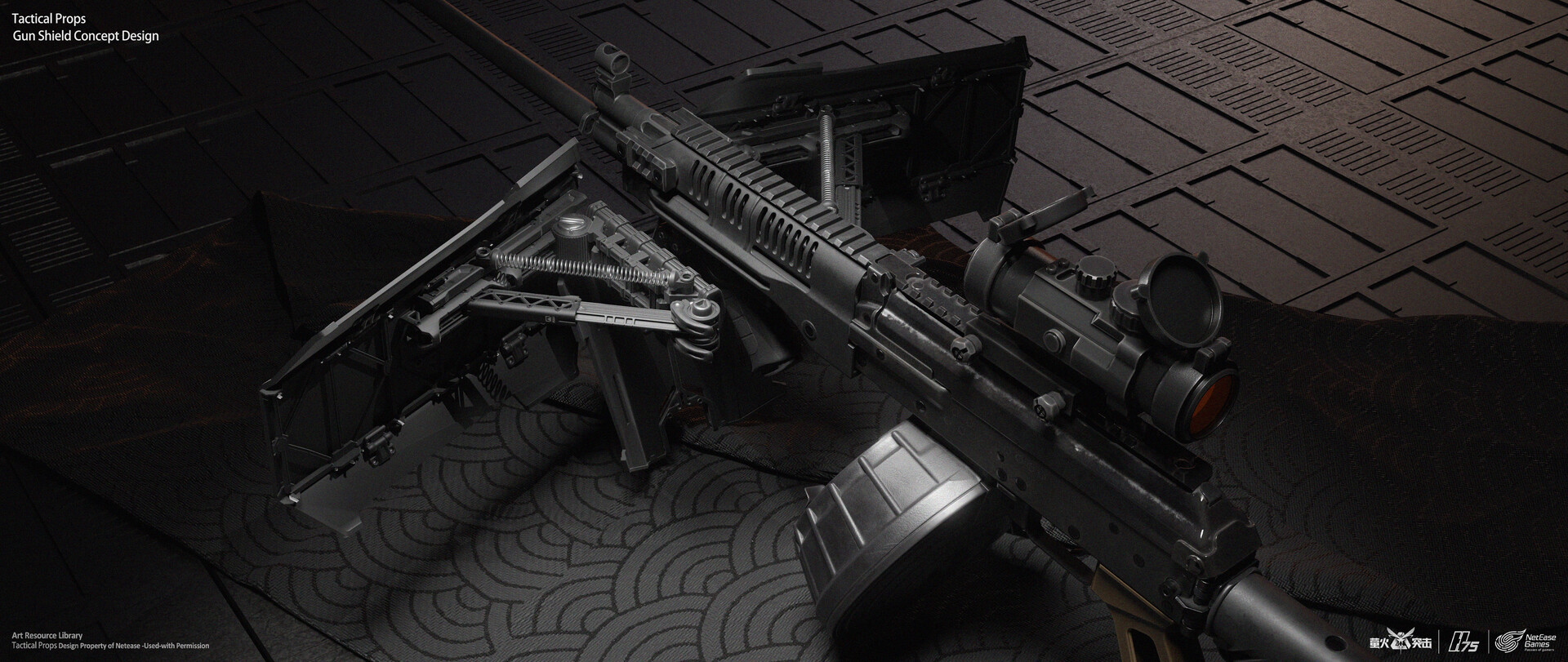 ArtStation - LOST LIGHT —— Tactical Props: Gun Shield Concept Design