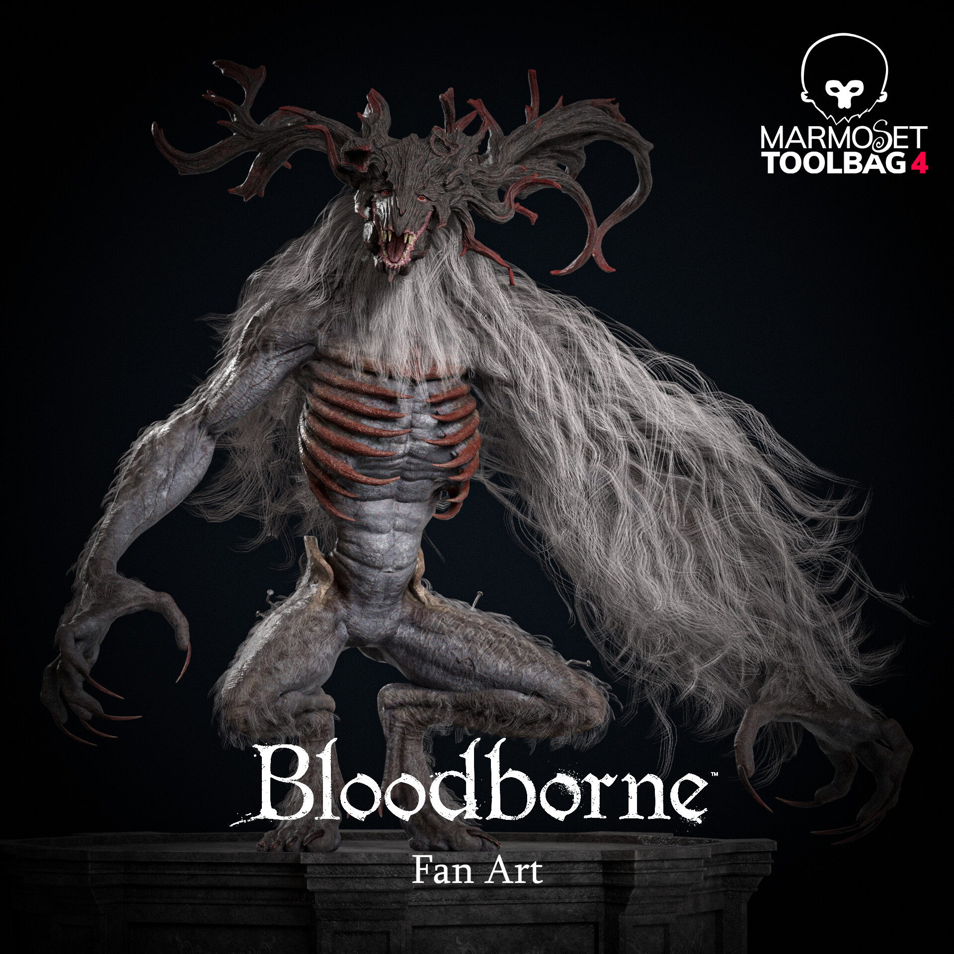 ArtStation - Cleric Beast - BloodBorne FanArt