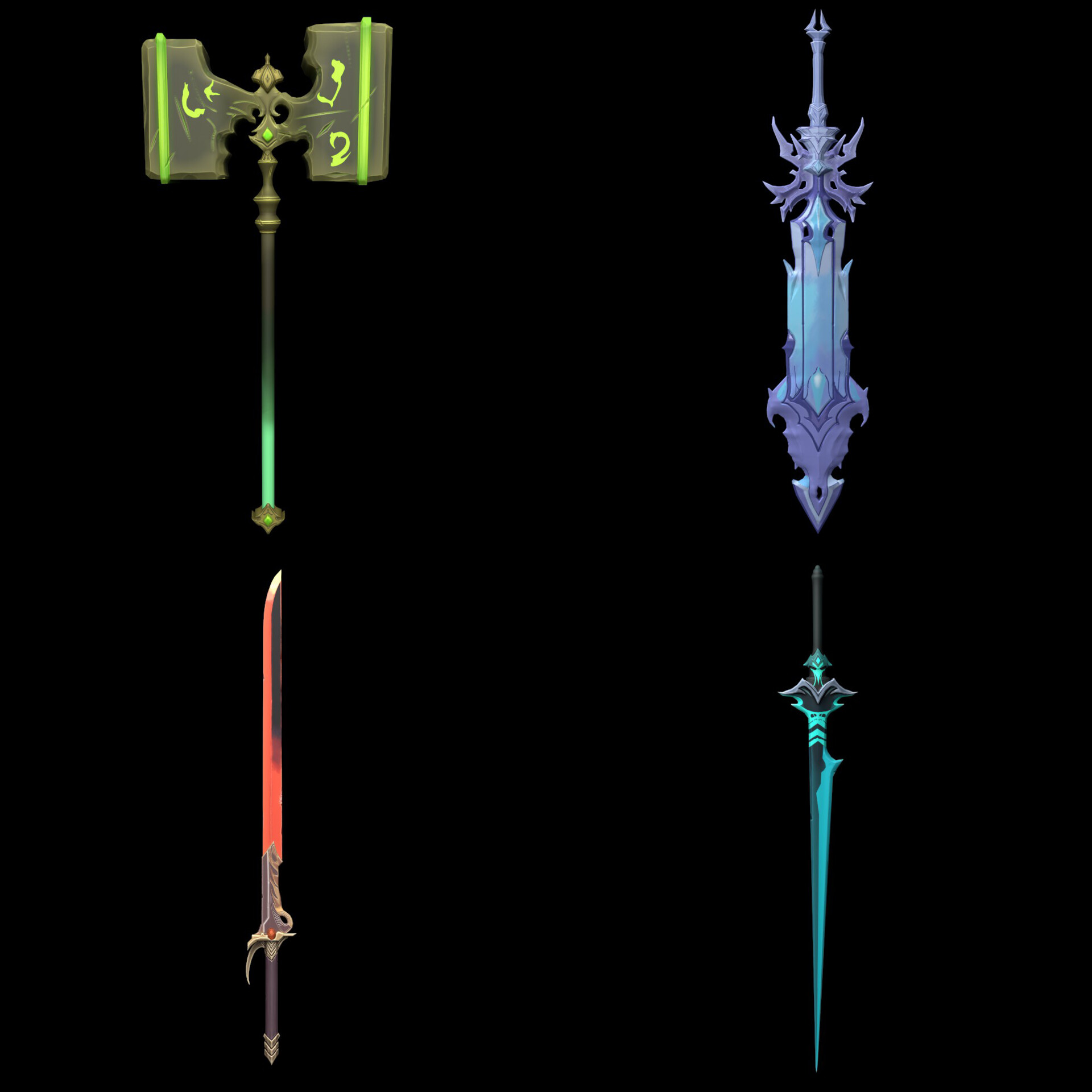 ArtStation - Enemy Weapons "Kirin's Chosen"