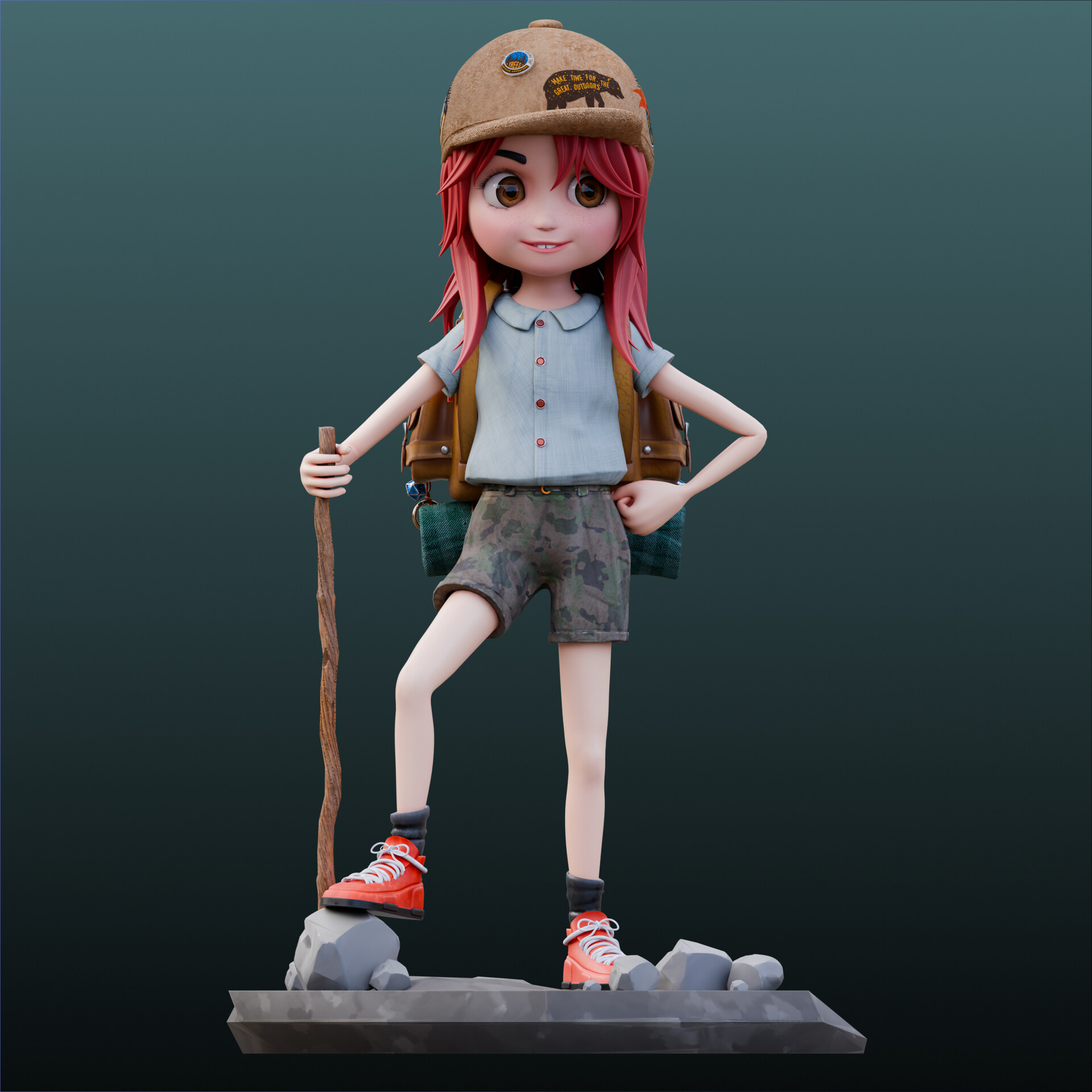 ArtStation - CAMPING GIRL