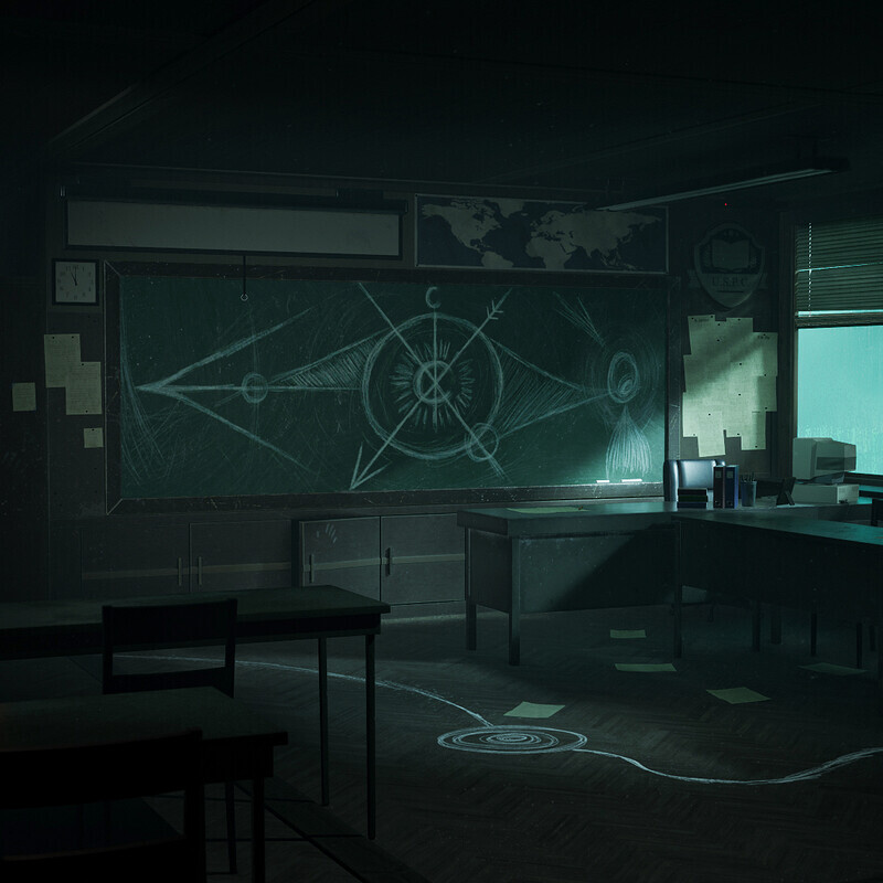 ArtStation - Haunted Classroom