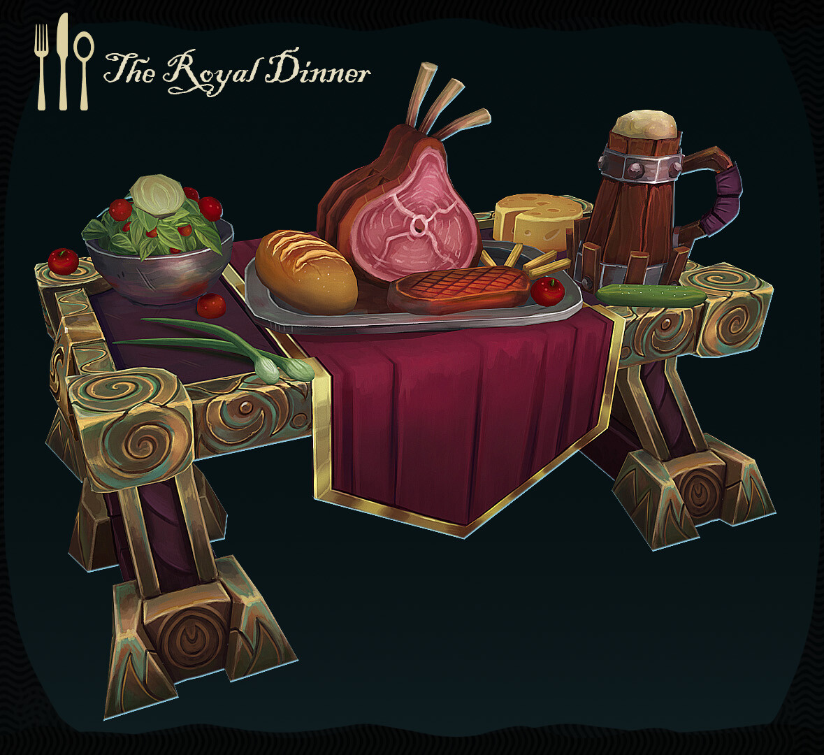 ArtStation - The royal dinner table