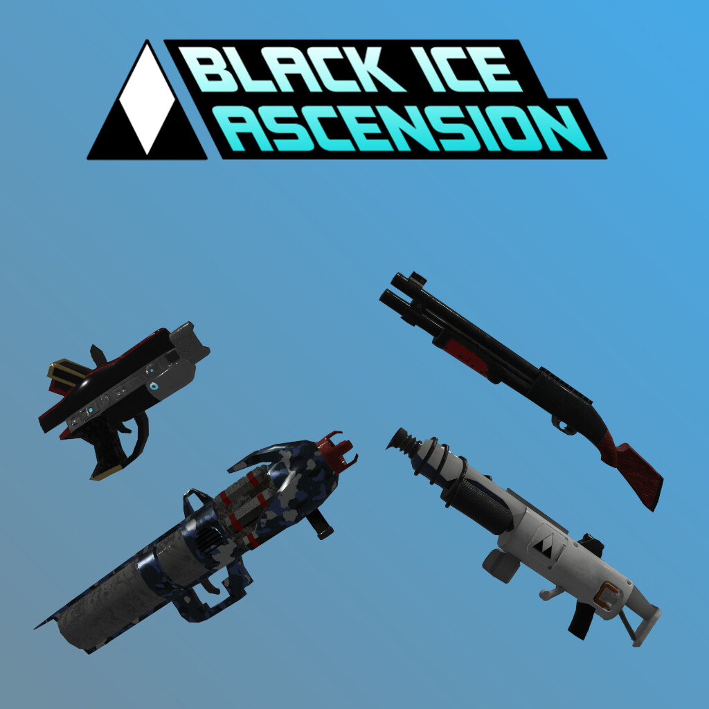 ArtStation - Black Ice Ascension Weapons Showcase