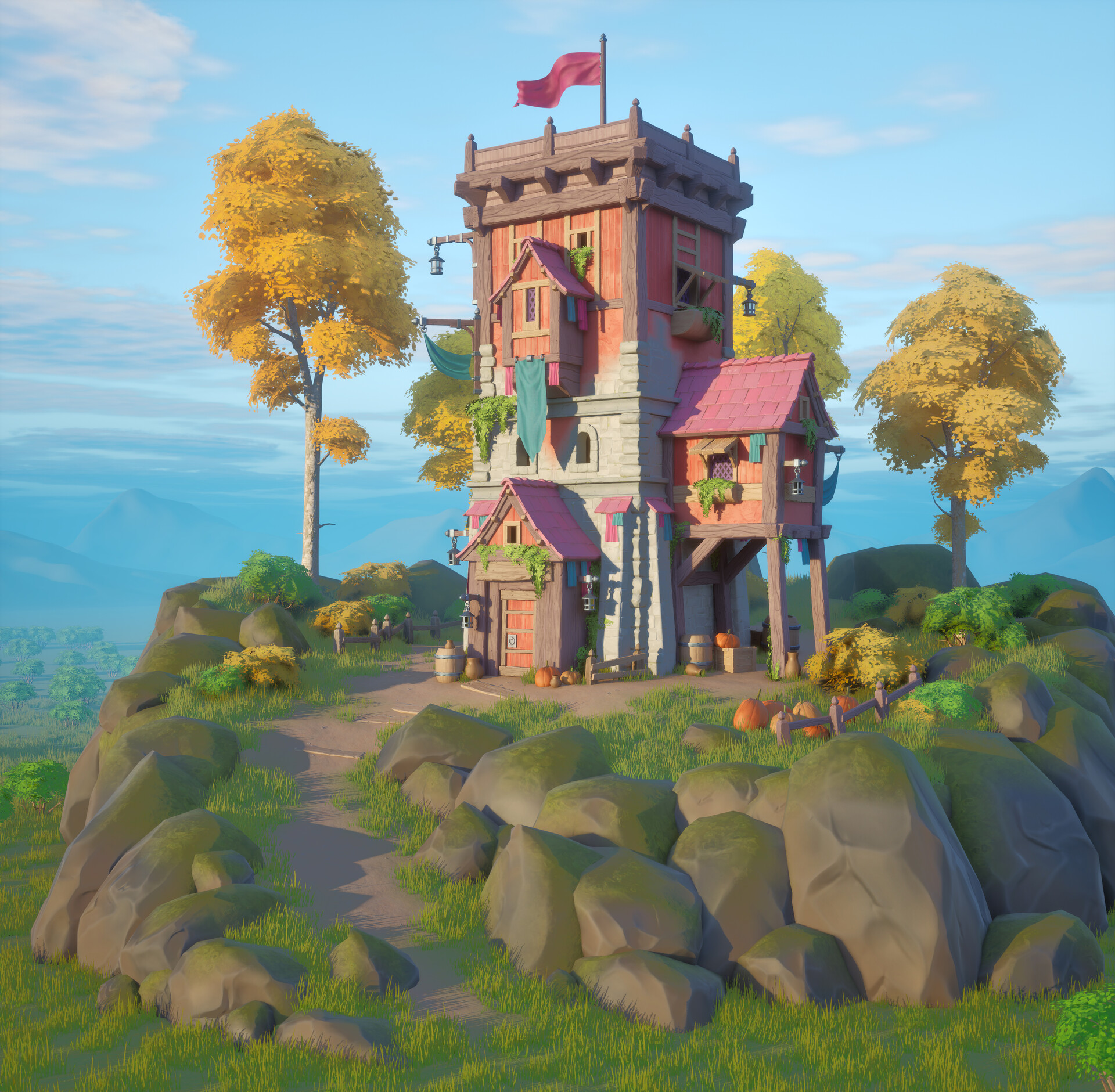 ArtStation - Stylized Tower / Unreal Engine