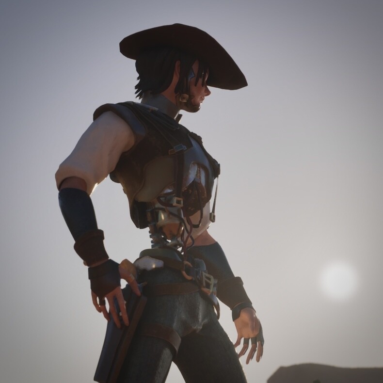 ArtStation - Cowboy Cyborg | 3D MODEL