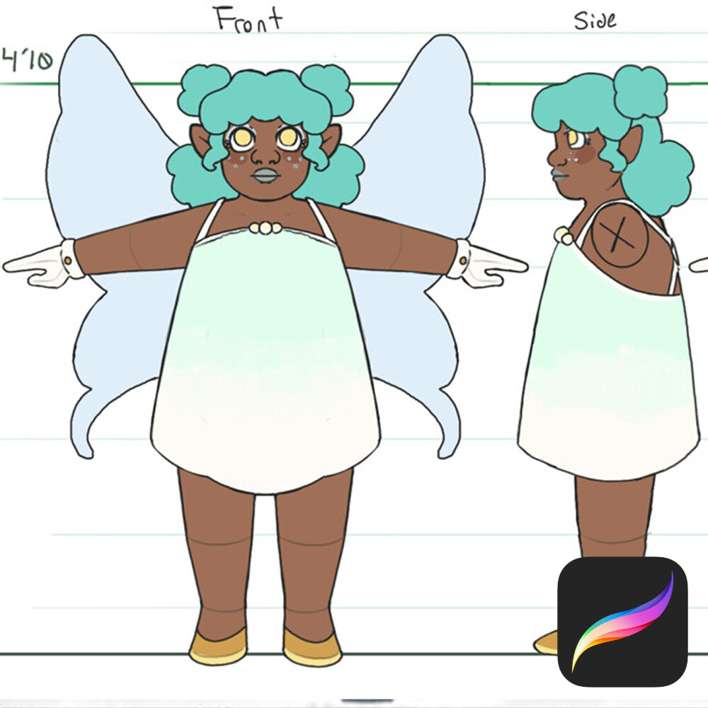 ArtStation - Fairy Turnaround Sheet