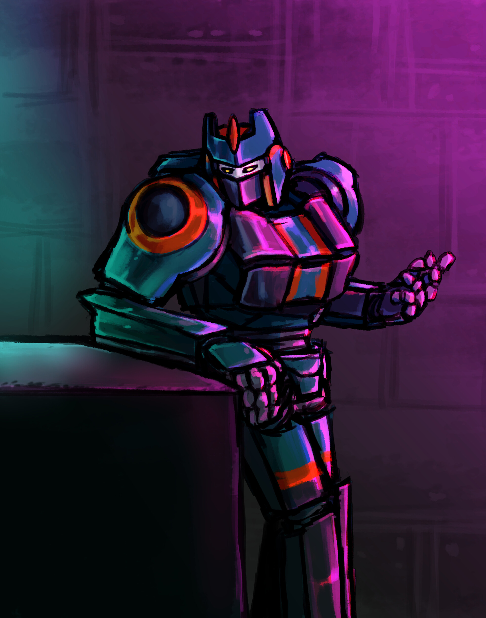 ArtStation - Having some fun in local bar