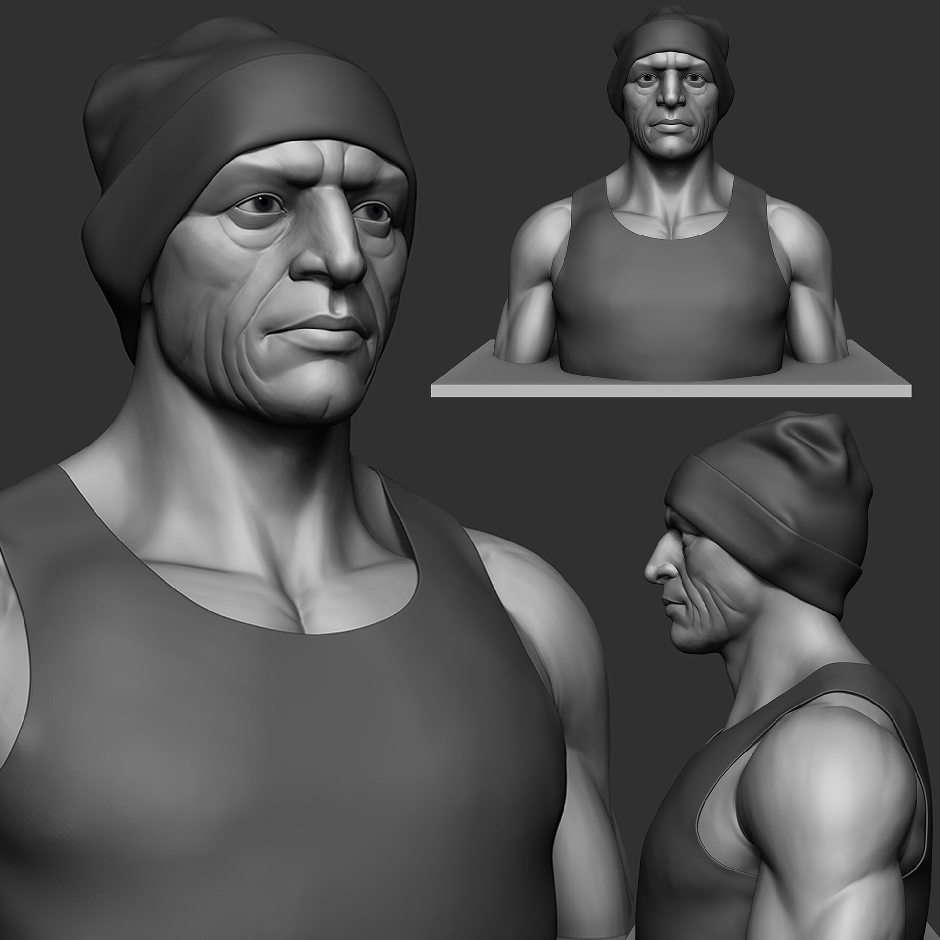 ArtStation - Practice Half Body Wip