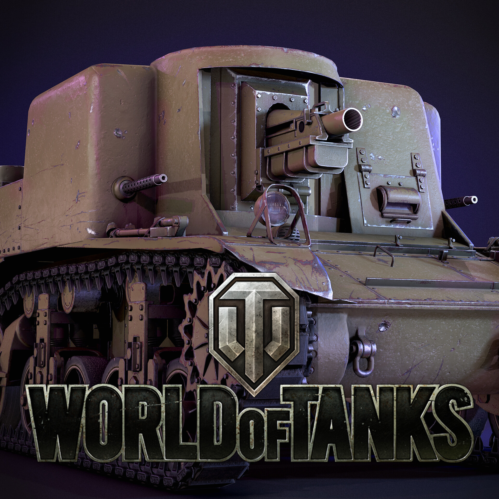 ArtStation - World of Tanks - T18 HMC American Tank