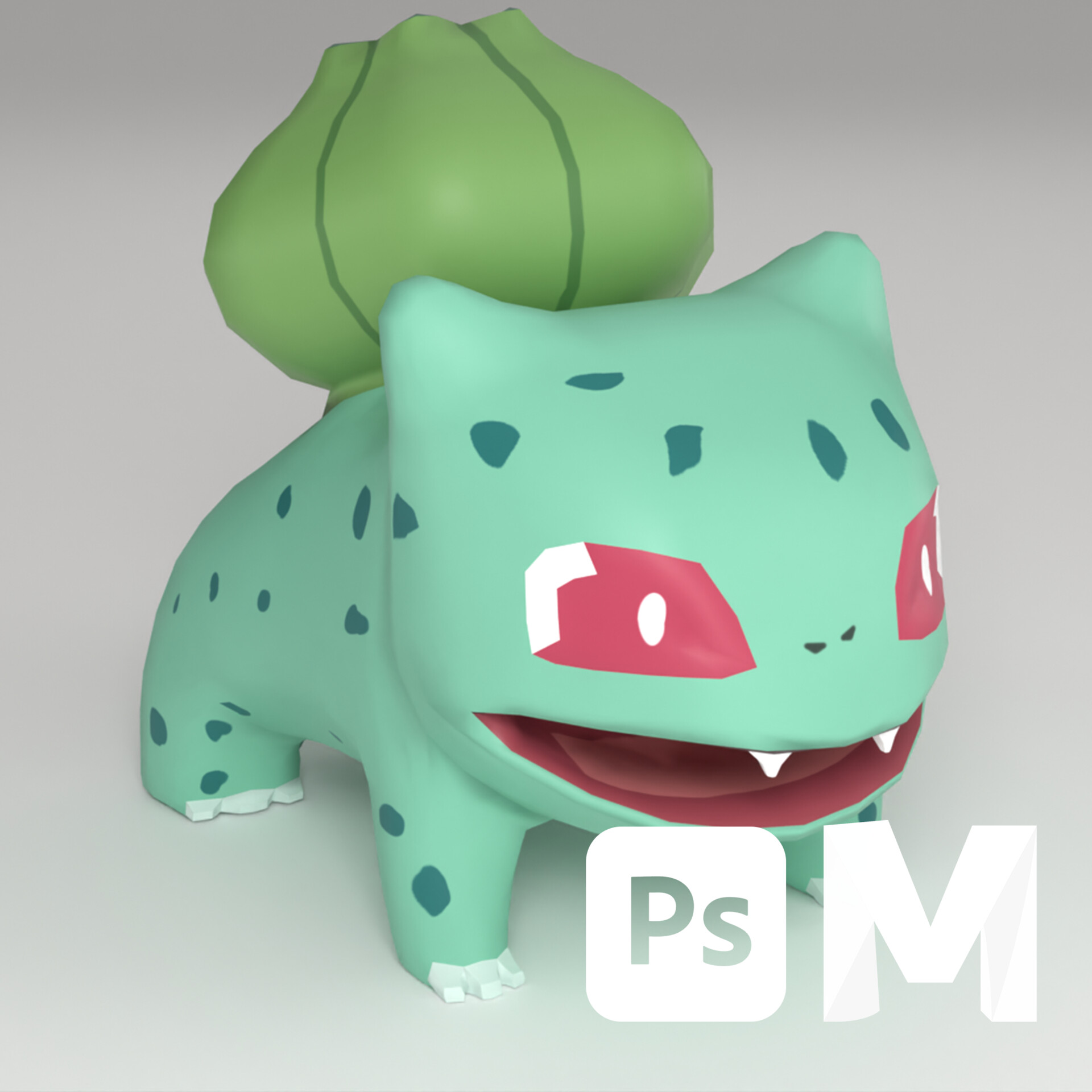 ArtStation - Low Poly Bulbasaur