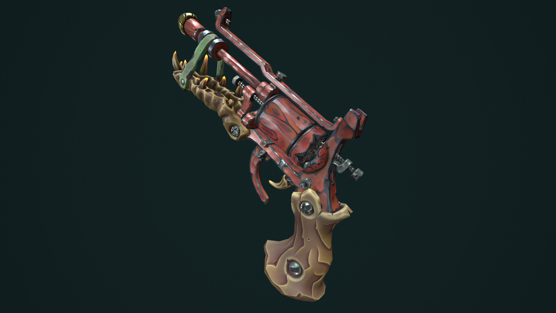ArtStation - Modular stylized desert revolver