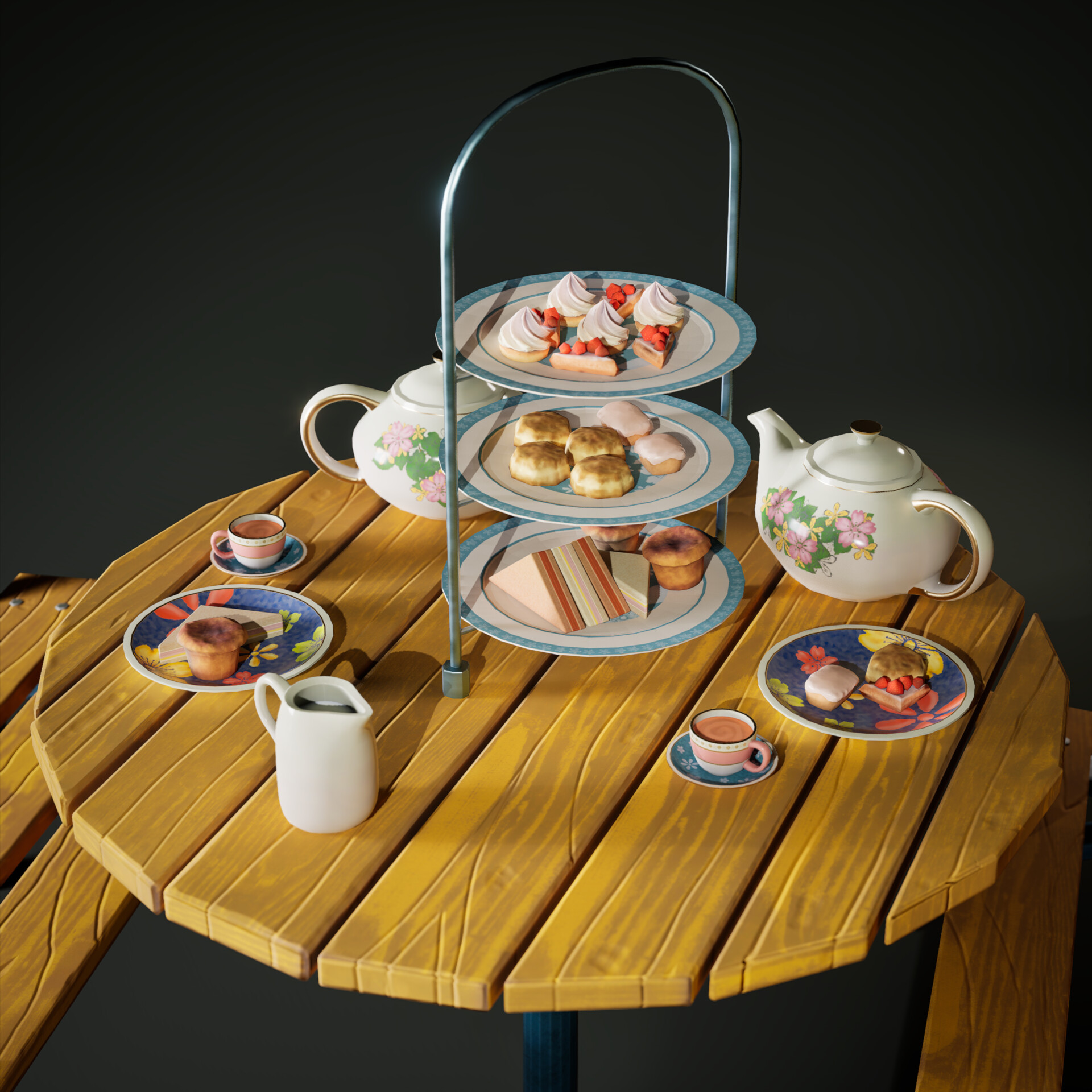 ArtStation - Tea Table Prop