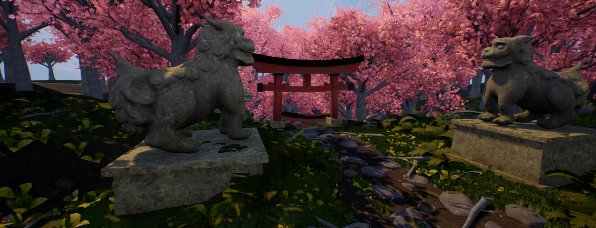 ArtStation - Sakura Forest Shrine