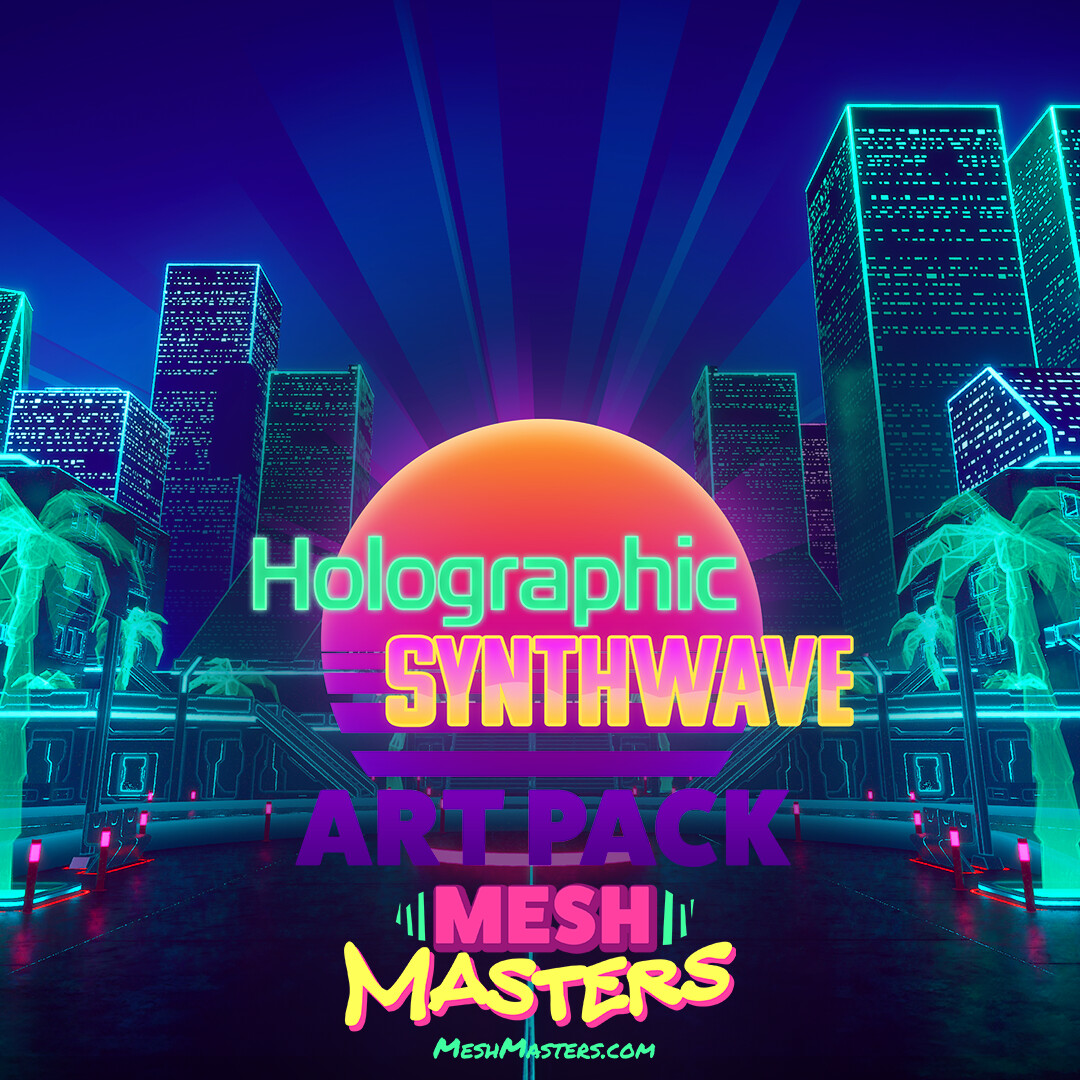 ArtStation - Holographic Synthwave Art Pack
