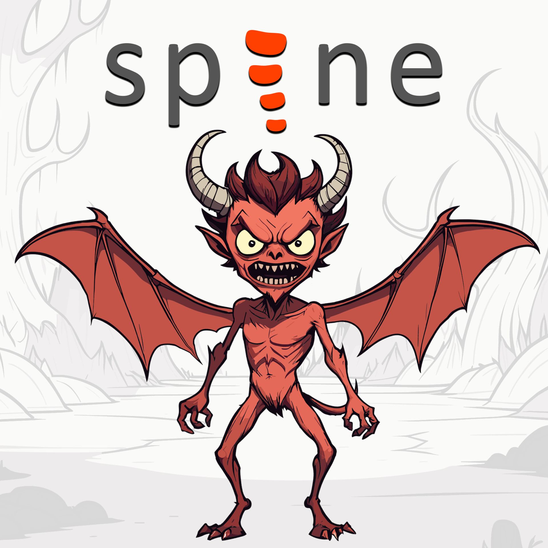 ArtStation - Demon Imp Spine 2D animation