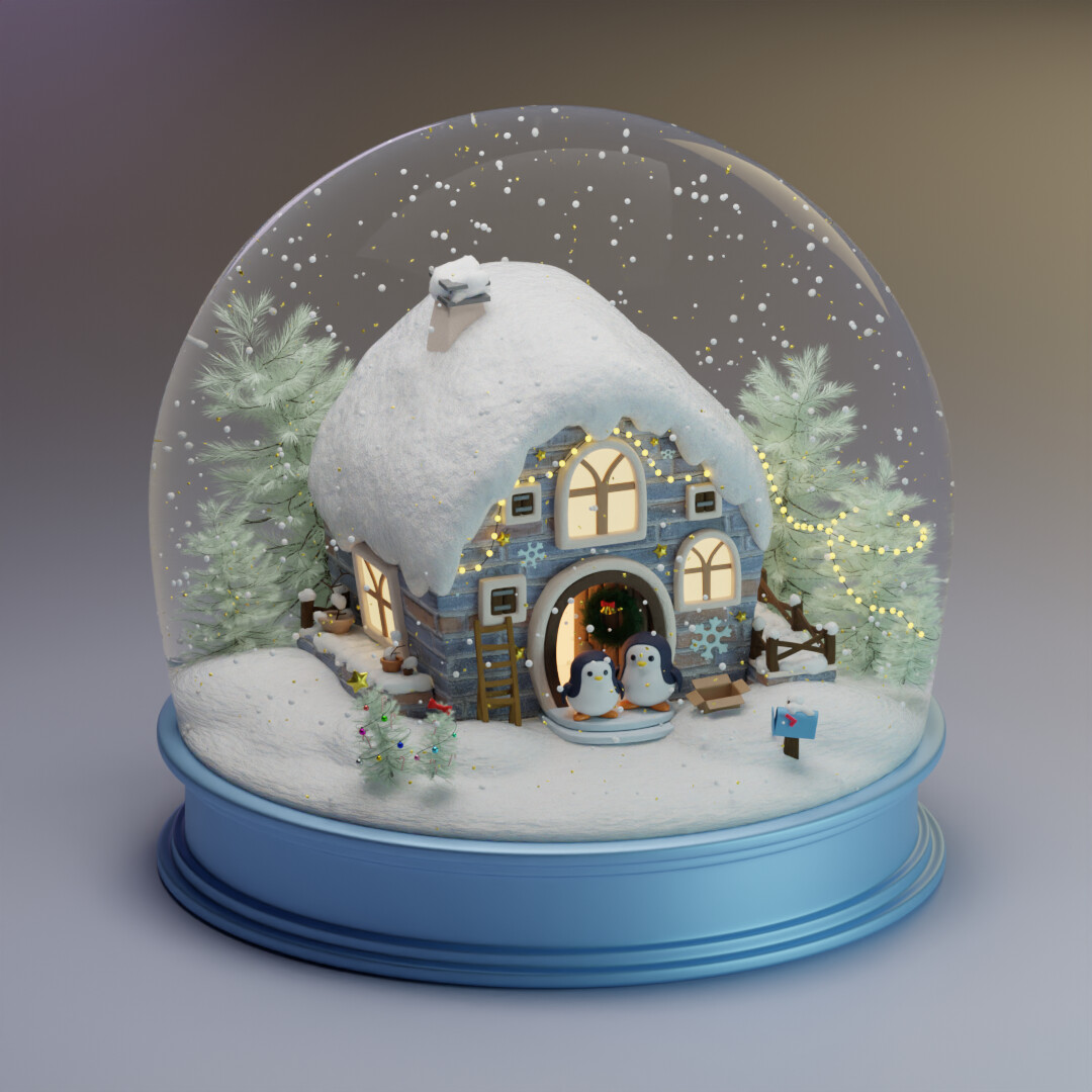 ArtStation - Cute snowball