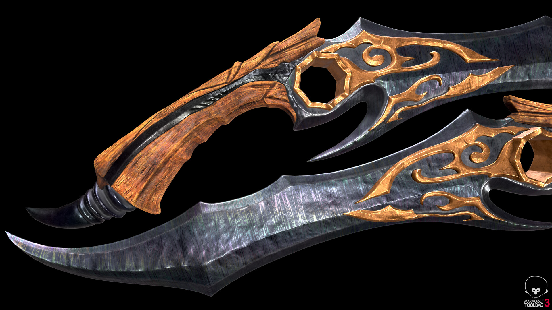 ArtStation - Damascus Knife.