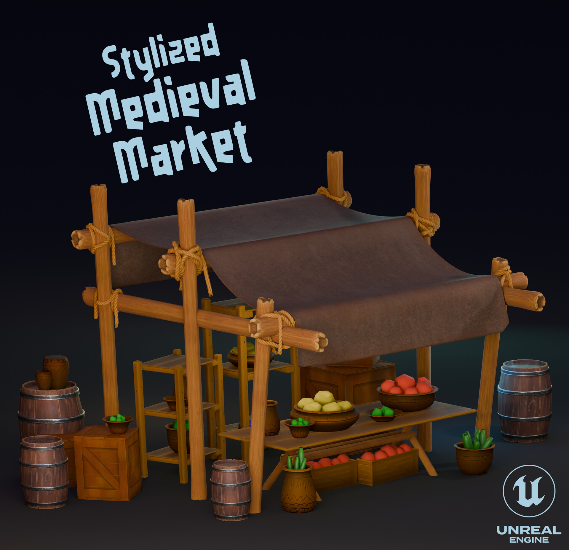 Dilshan Yapa - Stylized Medieval Market