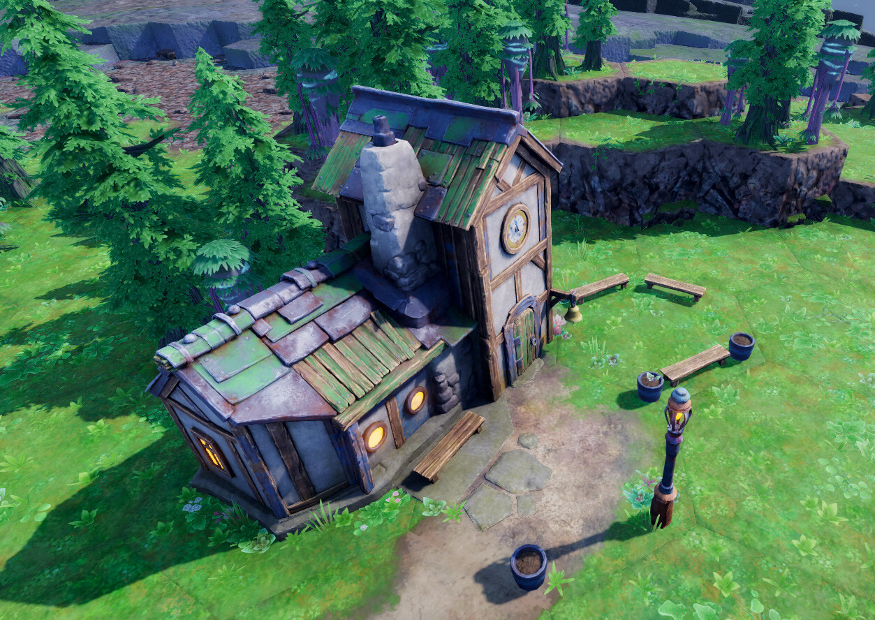 ArtStation - RTS 3D Stylized School Building | Top-down Stylized ...